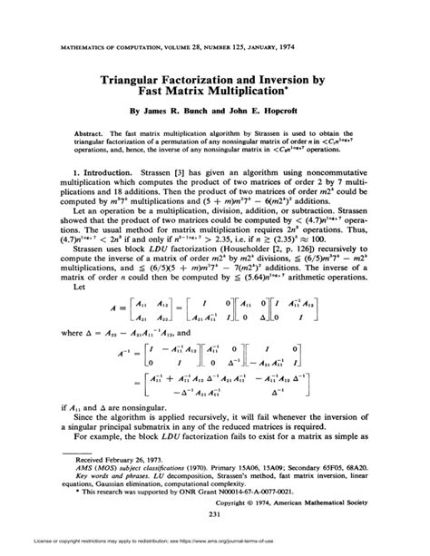 Fast Matrix Factorization And Inversion