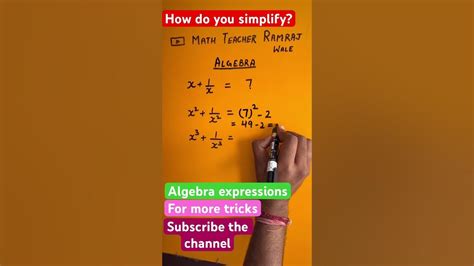 How To Simplify Algebra Expressions Shorts Youtube