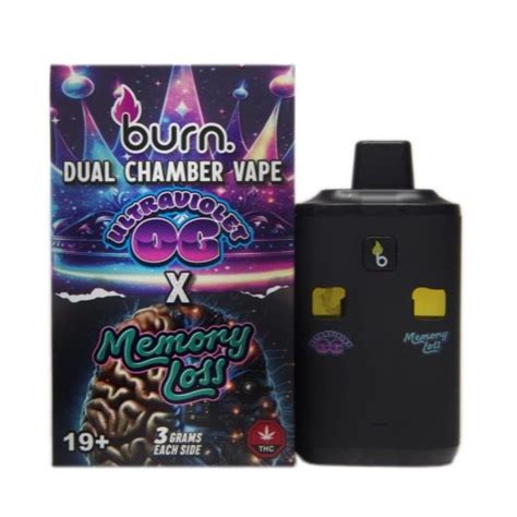6 Gram Dual Chamber Burn Disposable Vape Ultra Violet Og Memory