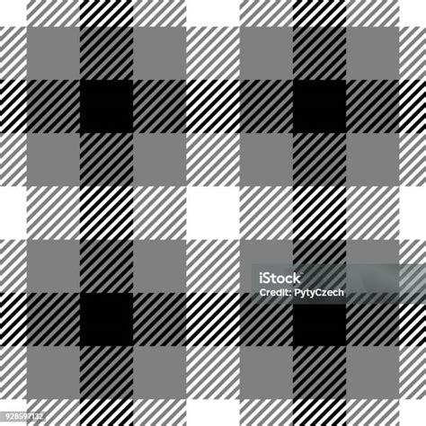 등심 흑백에서 격자 무늬 패턴입니다 원활한 벡터 패턴입니다 간단한 빈티지 섬유 디자인 걸레에 대한 스톡 벡터 아트 및 기타 이미지 걸레 고풍스런 근육질 남자 Istock