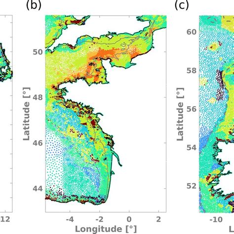 Bottom Sediment Size Map D 50 Values Assigned To Each Mesh Node For Bottom Sediment Size Map D 50 Values Assigned To Each Mesh Node For