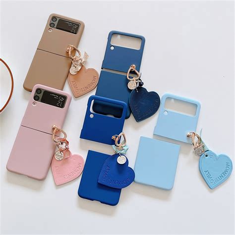 하트 키링 세트 슬림 단색 무지 하드 삼성 갤럭시 Z플립5 Z플립4 Z플립3 제트플립5 제트플립4 제트플립3 지플립5 지플립4 지플립3 Zflip5 Zflip4 케이스 에이블리