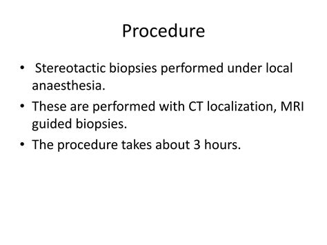 Stereotactic Biopsy Pptx Medical Health