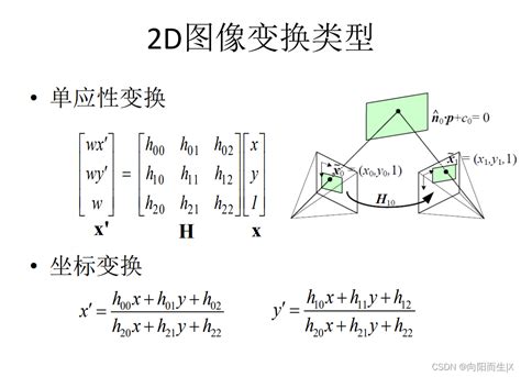 计算机视觉（三） 图像到图像的映射（全景拼接） 单应性矩阵估计 csdn博客