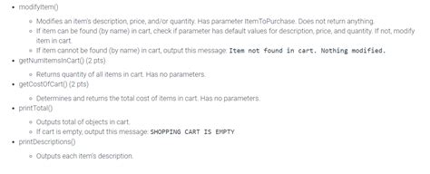 solved 7 24 lab program online shopping cart part 2