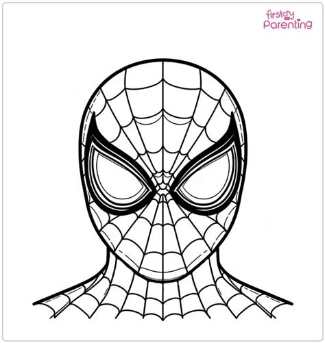 Spider Man Coloring Pages Face