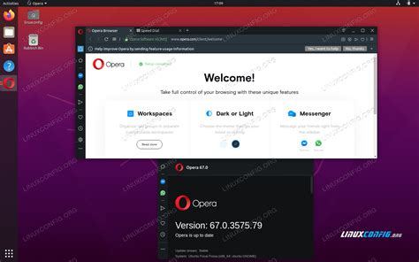 ubuntu 20 04 opera browser installation linuxconfig
