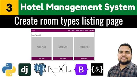 P3room Types Listing Pagereusable Componentshotel Management Systemdjango Nextjs