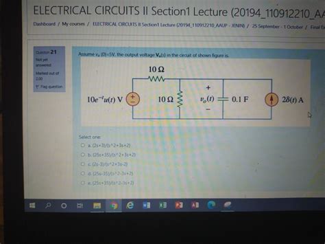 Solved ELECTRICAL CIRCUITS Section Lecture Chegg Com