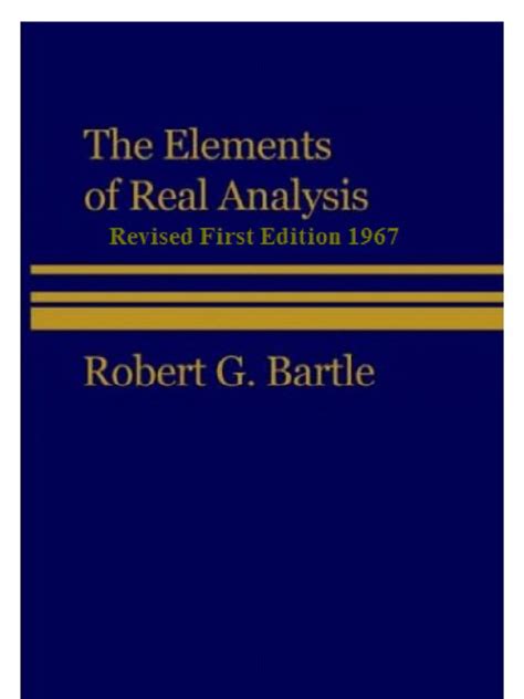 Elements Of Real Analysis Bartle Pdf Pdf