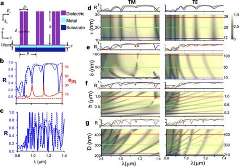 2d Modela Schematic Of The Metasurface B Normalized Reflectivity Download Scientific