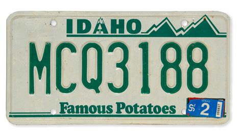 Bonhams Cars A Personalized Idaho License Plate 6 X 12in