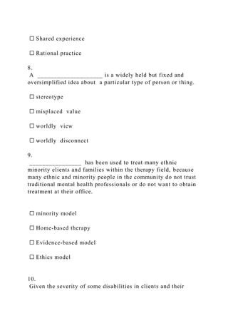 Chapter Values And The Helping Relationship Answer Th Docx