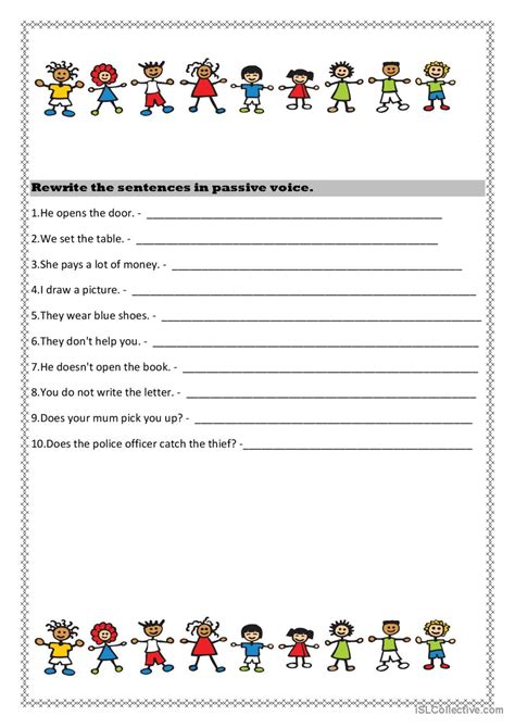 Passive Voice In Simple Present Deutsch Daf Arbeitsblätter Pdf And Doc