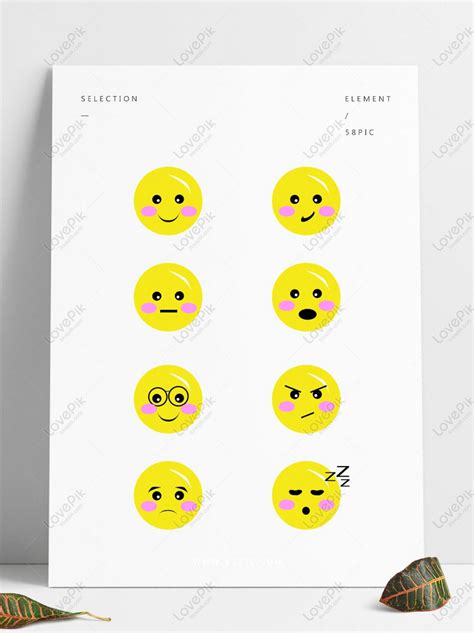 밝은 노란색 이모티콘 아이콘 8 상업적 사용을위한 일러스트 Png 및 벡터 이미지 무료 다운로드 Lovepik