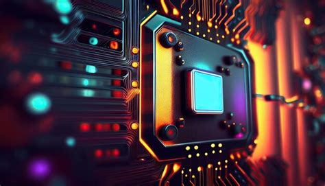 Premium Ai Image Abstract Technology Background Circuit Cpu Motherboard Illustration Digital