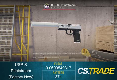 USP S Printstream CS GO CS2 Skin CS TRADE Wiki