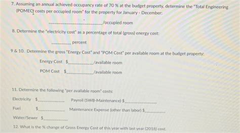 Sample Combined Pom And Energy Budget 20197 Assuming