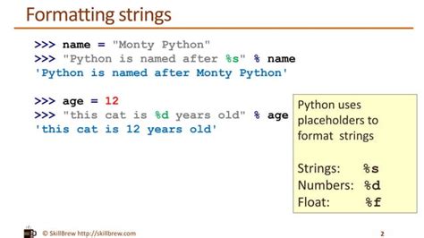 Python Programming Essentials M9 String Formatting Ppt