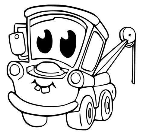 Disney Cars Tow Mater Coloring Page Free Printable Coloring Pages For