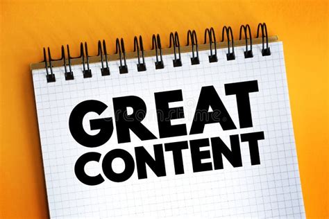 great content text on notepad concept background stock illustration illustration of