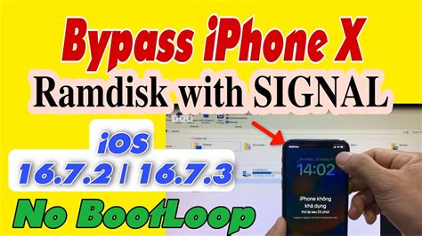 How To Bypass With SIGNAL IPhone X IOS 16 7 2 VienthyhG YouTube