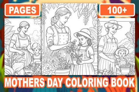Mothers Day Coloring Book For Adult Graphic By Ekradesign · Creative