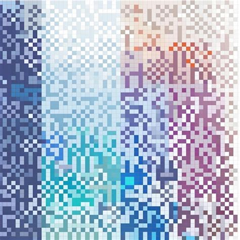 Premium Photo Geometric Pixel Pattern Background Radiant Neon Pattern Symmetrical Design Tiled