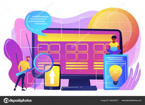core system development concept vector illustration stock vector by