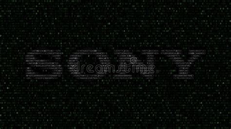 sony corporation logo made of hexadecimal symbols on computer screen