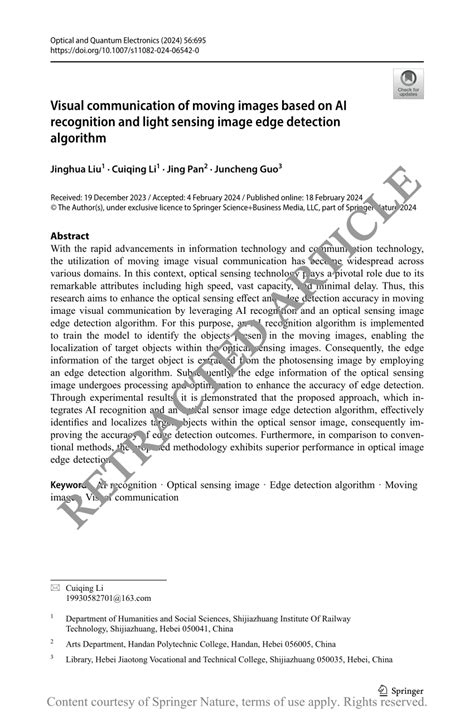 Retracted Article Visual Communication Of Moving Images Based On Ai Recognition And Light