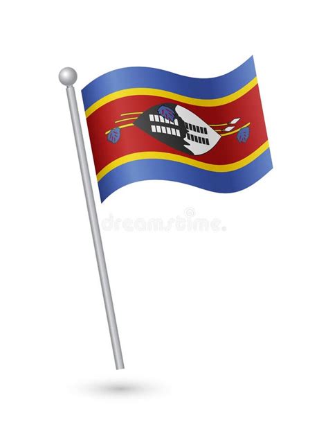 Eswatini National Flag Stock Vector Illustration Of Wind 258326907