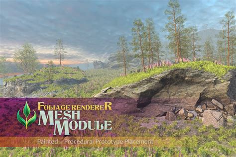 Foliage Renderer Mesh Module Terrain Unity Asset Store