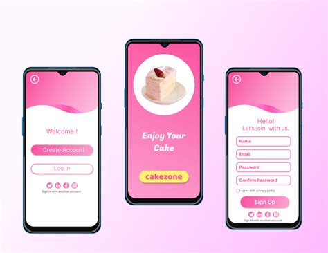 Cakezone App Ui Design Behance