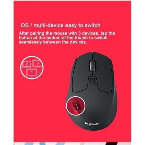 Jual Logitech M720 Triathlon Multi Device Bluetooth Wireless Mouse Flow