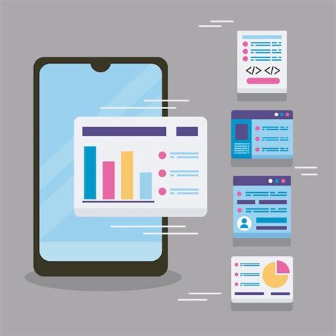 Premium Vector Smartphone With Ux Ui Elements