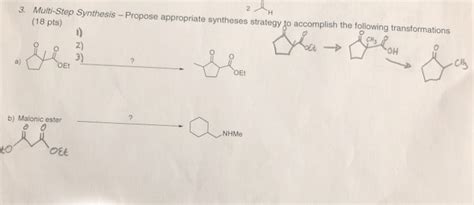 solved 3 multi step synthesis propose appropriate