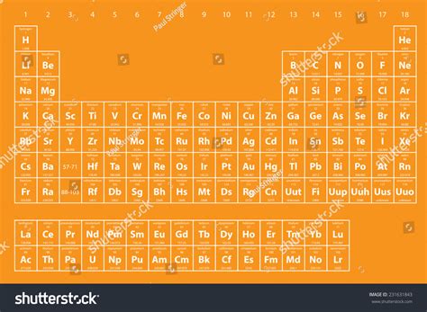 Illustration Periodic Table Elements Stock Vector Royalty Free