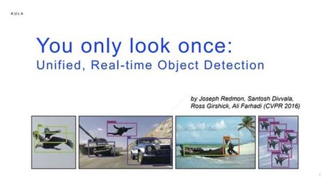 you only look once yolo unified real time object detection ppt