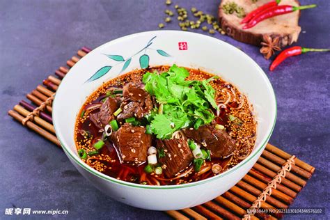 红烧牛肉面 摄影图 传统美食 餐饮美食 摄影图库 昵图网