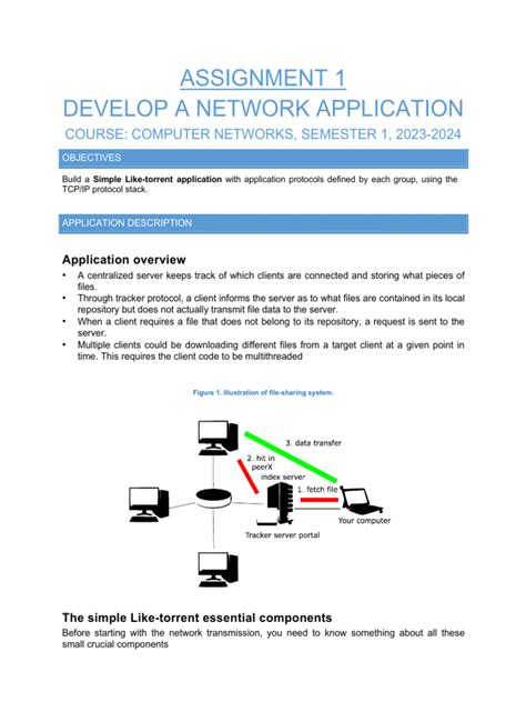 Btl1 Network Application P2p File Sharing Pdf Computer Networking Computer Science
