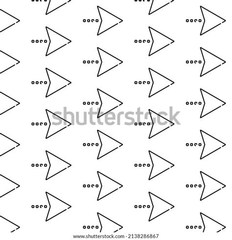 Right Arrow Pattern Design Stock Vector Royalty Free 2138286867