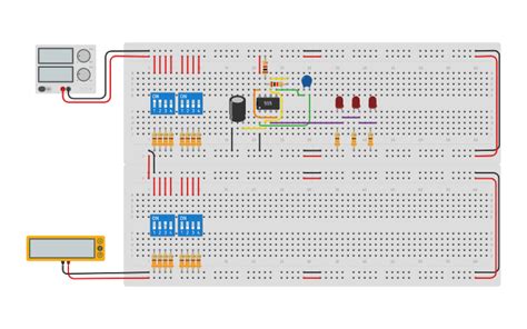 Circuit Design 12 Timer 555 Tinkercad