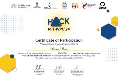 shivam pawar on linkedin hackmitwpu innovator mitwpu