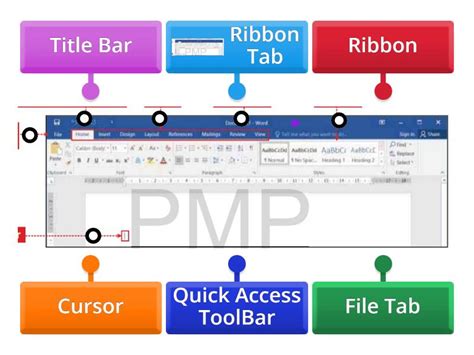 Class 2 Ch 4 Ms Word Window Components Labelled Diagram