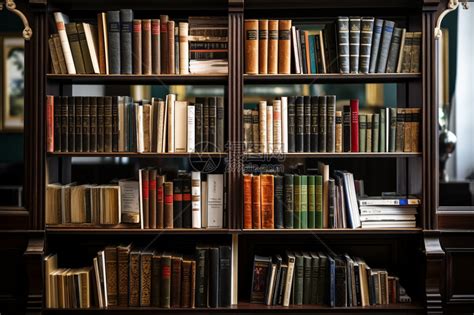 书架上的书籍高清图片下载 正版图片600420798 摄图网