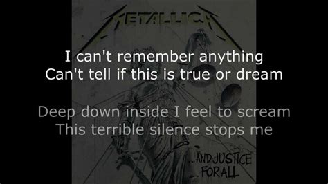 One Metallica Lyrics