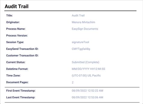 Audit Trail