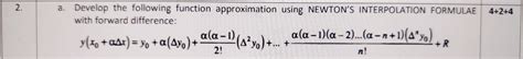 Develop The Following Function Approximation Using