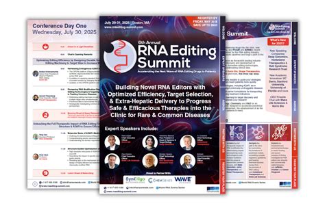 Full Event Guide 6th Rna Editing Summit 2025 Full Event Guide 6th Rna Editing Summit 2025